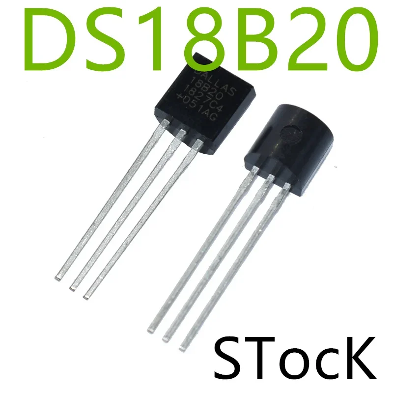 10-unids-lote-Sensor-chip-electr-nico-DS18B20-TO-92-18B20-chips-Sensor ...