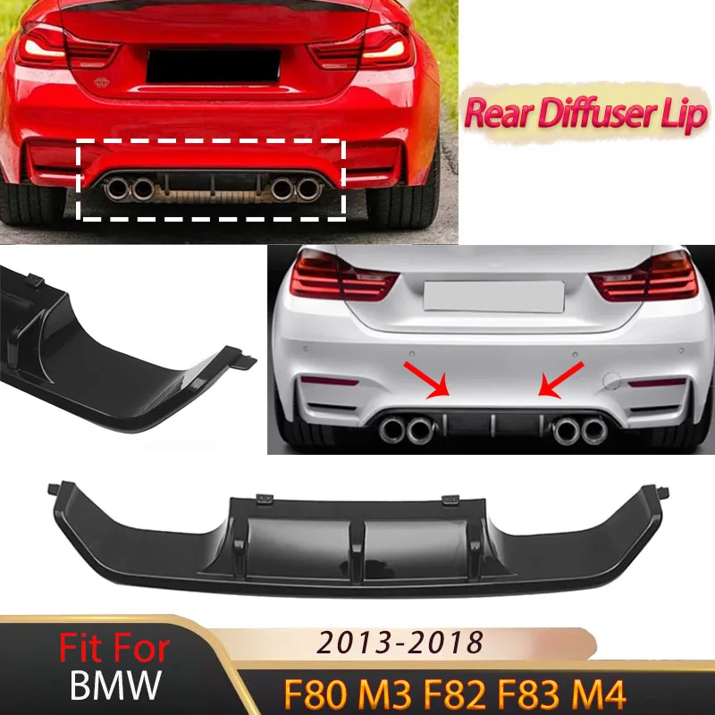 Car Rear Bumper Diffuser Lip for BMW F80 M3 F82 F83 M4 2013 2014 2015 ...