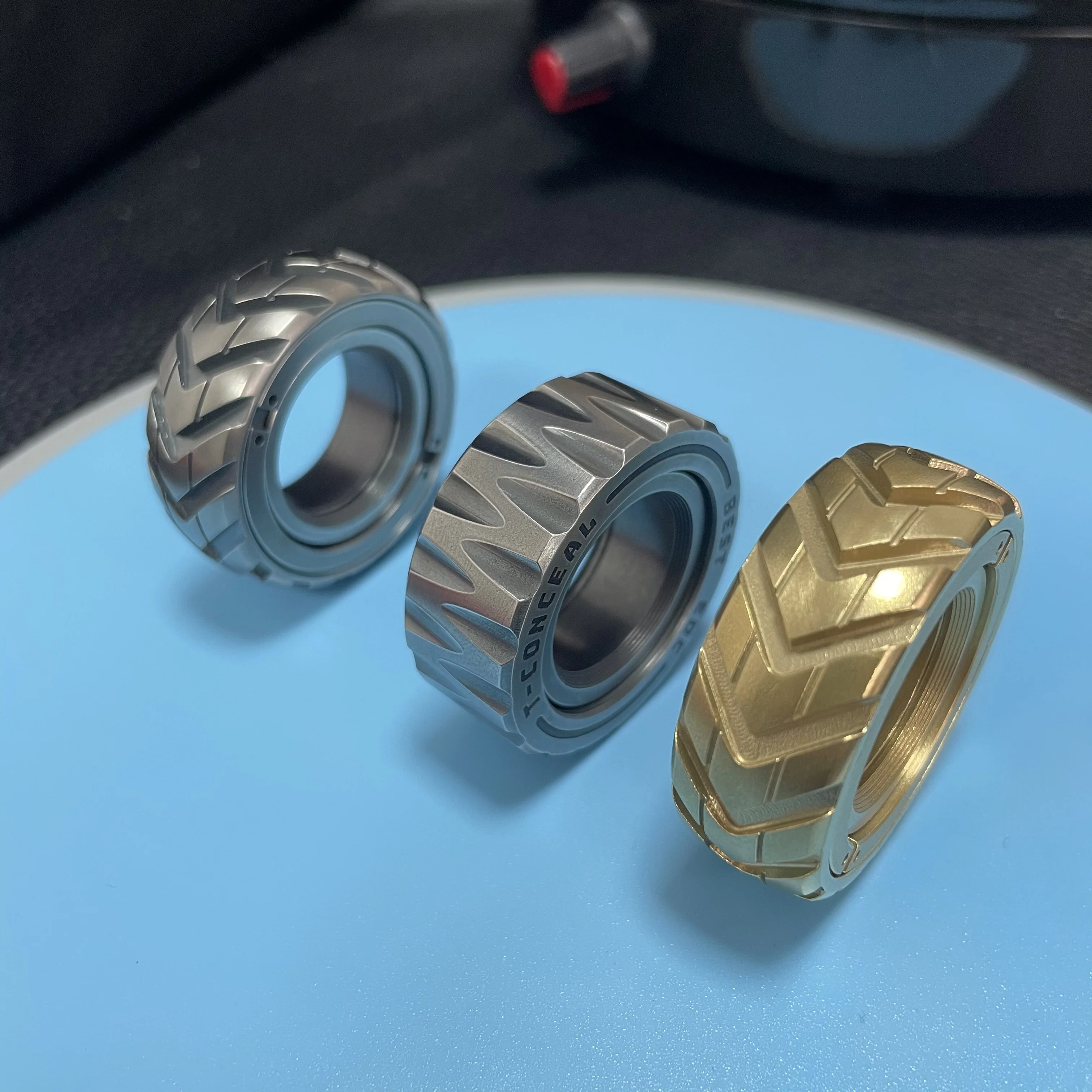 Edc Fidget Mechanic Ring Paragraph Fidget Spinner Fingertip Gyro ...