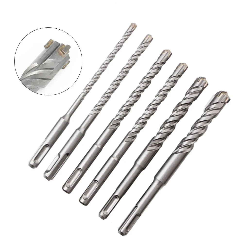 Concrete-SDS-Plus-Drill-Bit-Cross-Tips-Wall-Brick-Block-Drilling-Bit ...