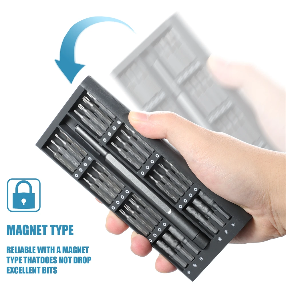 63 In 1 Precision Screwdriver Set Magnetic Screw Driver Bits ...