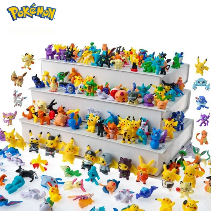 24-144Pcs-Pokemon-Action-Figures-Model-Different-Styles-2-3cm-Pikachu ...