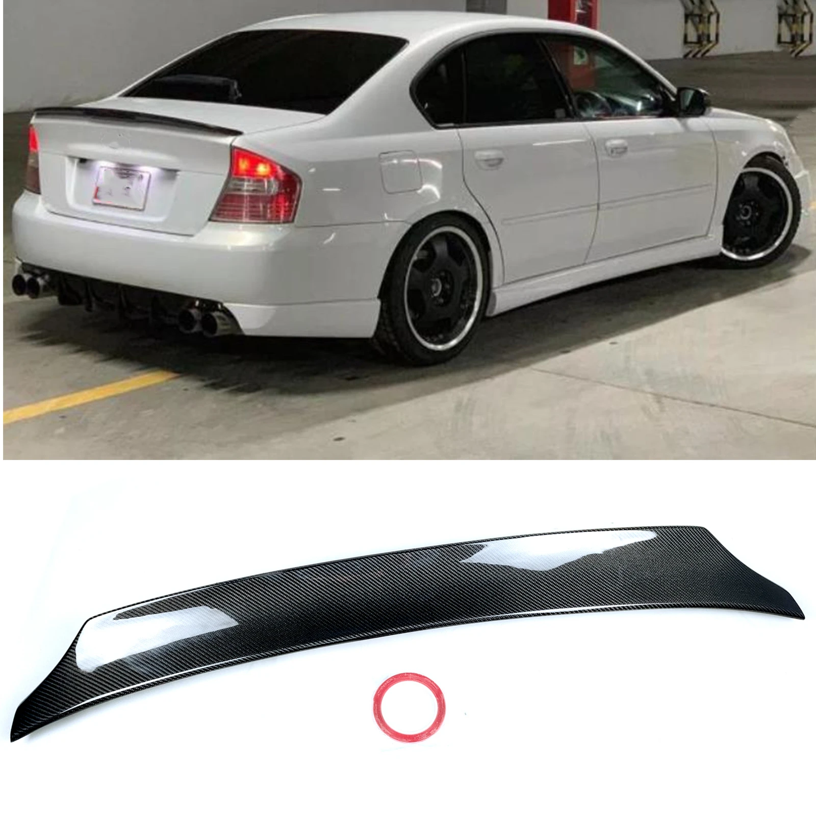 Car Rear Trunk Lid Spoiler Wing Tailgate Flap Trim Duckbill Splitter ...