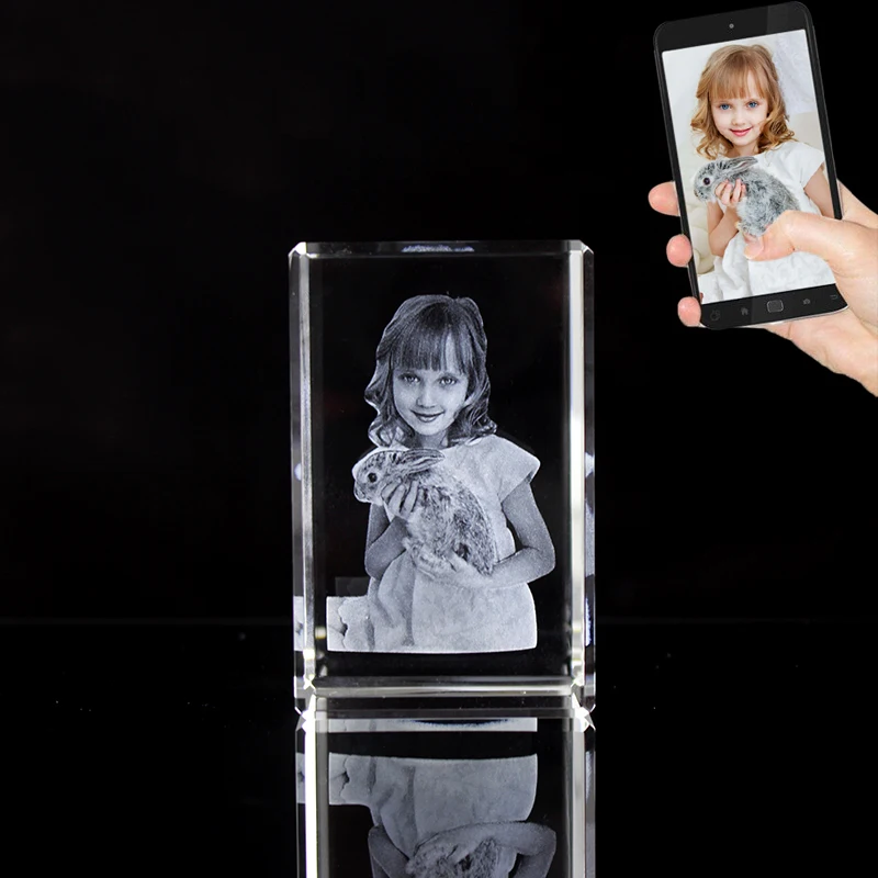 3D-Laser-Engraved-Customized-Crystal-Photo-Frame-Statue-Personazlied ...