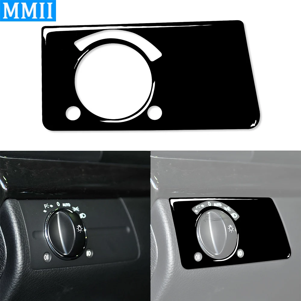 For-Mercedes-Benz-E-Class-W211-2003-2009-Piano-Black-Headlight-Switch ...