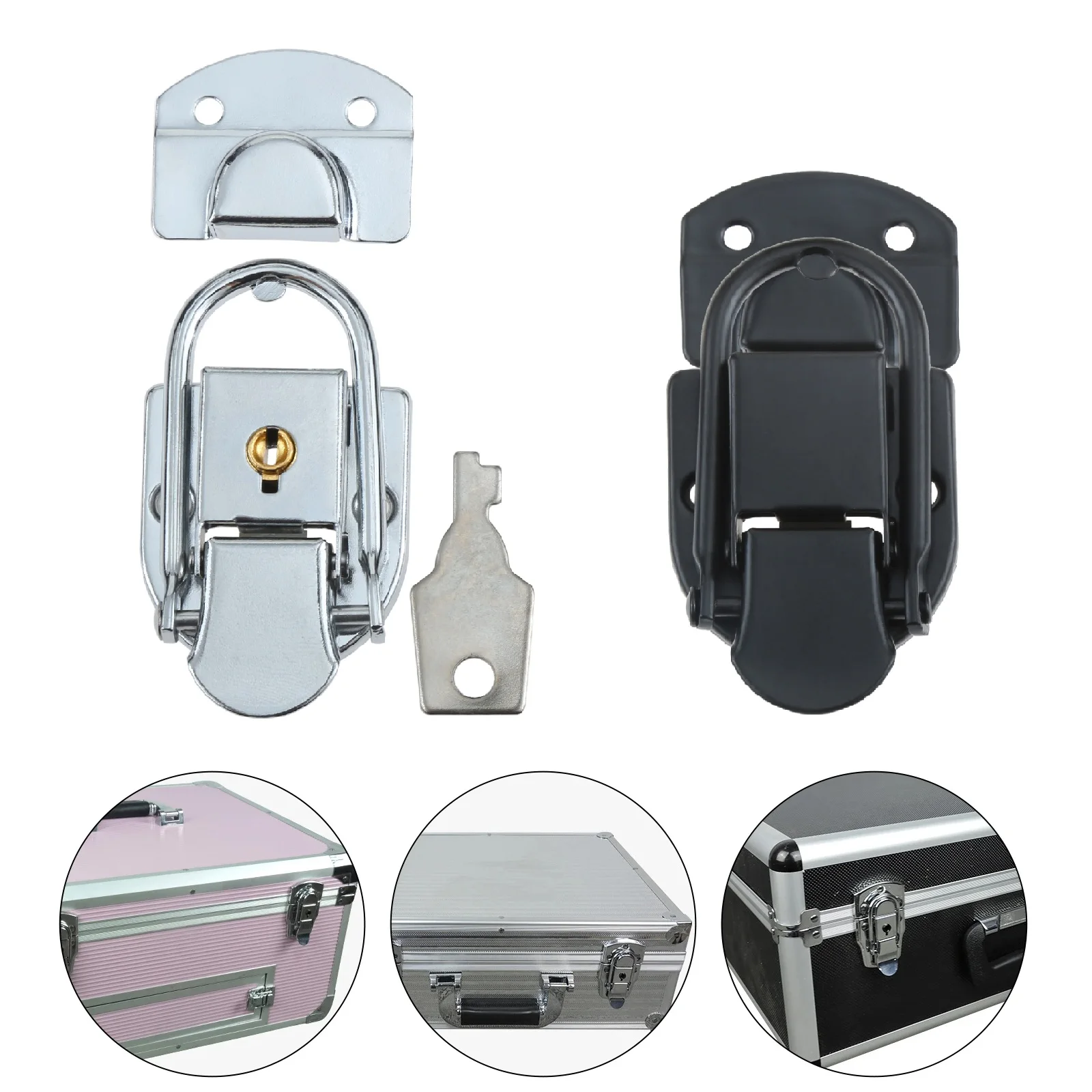 69*34mm Metal Box Latch Hasp with/without Key Safety Lock Buckle ...