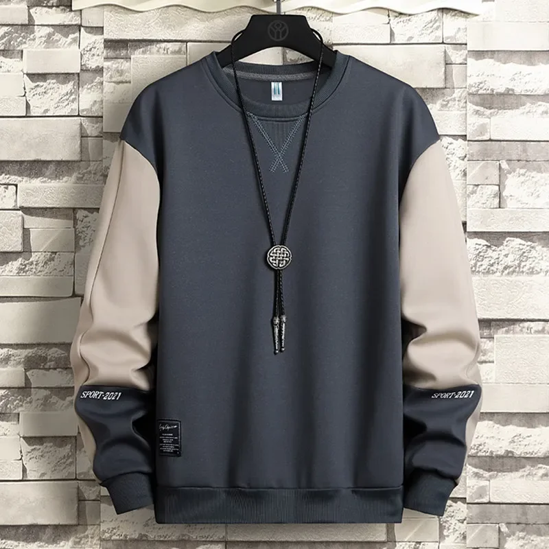 Moletons-masculinos-de-hip-hop-moletons-casuais-pul-ver-monocrom-tico ...