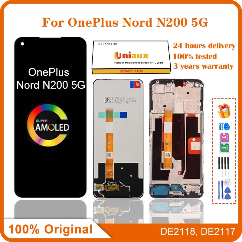 Pantalla-t-ctil-LCD-Original-para-OnePlus-Nord-N200-repuesto-de-montaje ...