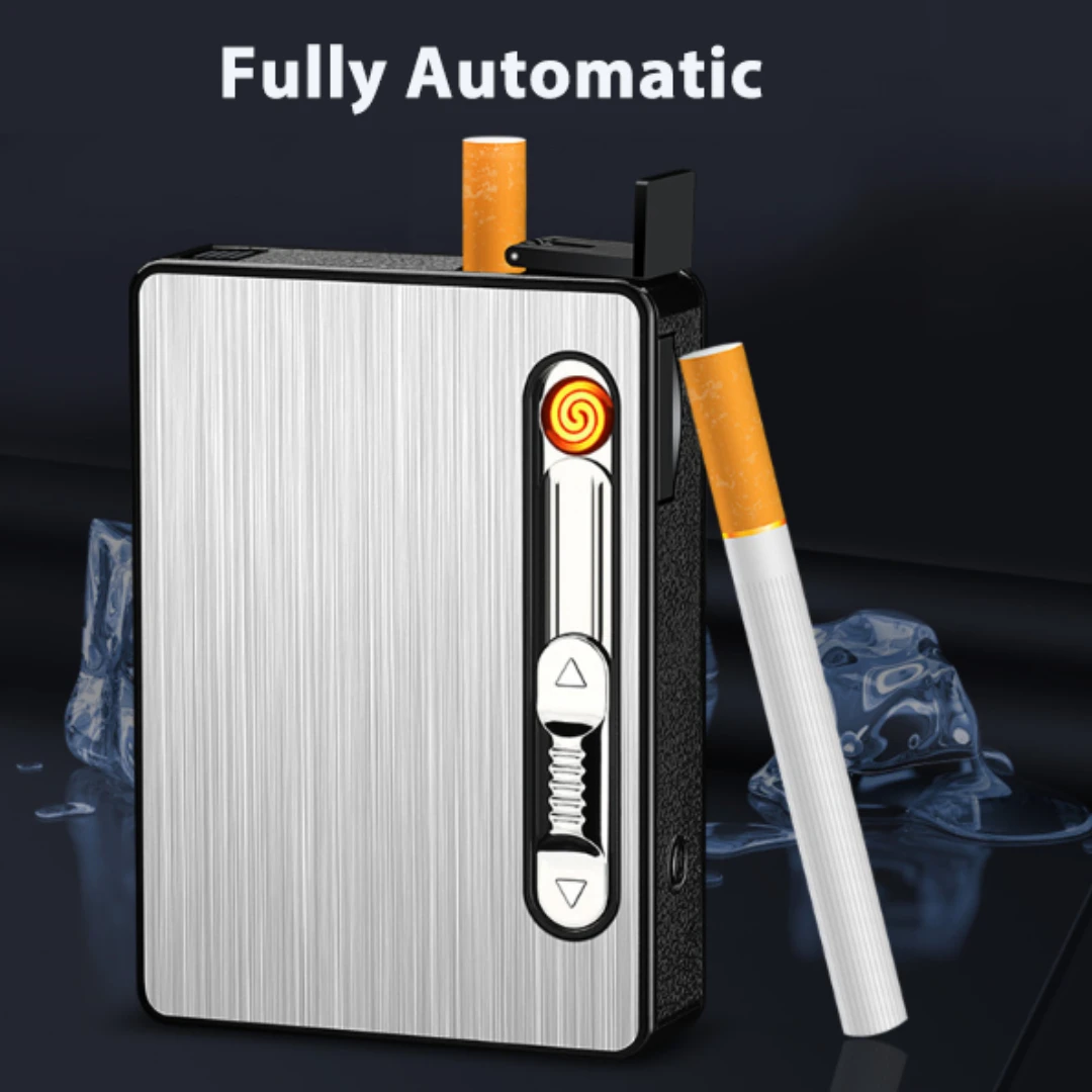 Automatic Cigarette Case Lighter | Electronic Lighter Light ...
