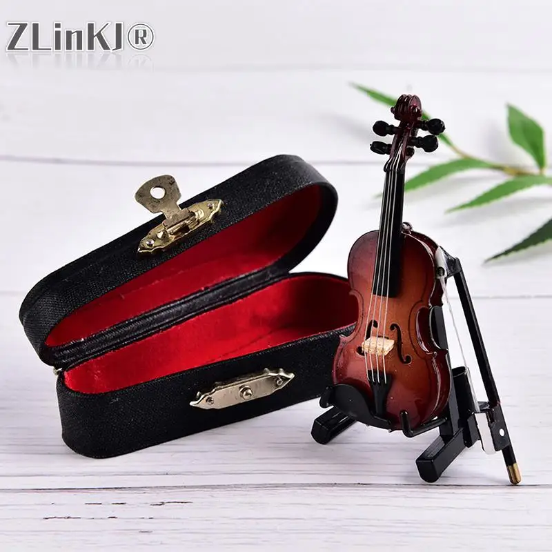 Home-Miniature-Music-Instrument-Plastic-Mini-Violin-Ornament-Plastic ...