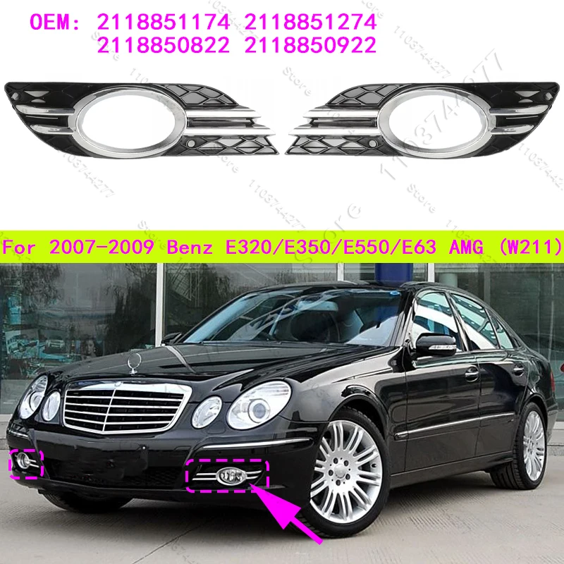 Para 2007-2009 mercedes-benz E320/E350/E550/E63 AMG (W211) embellecedor ...