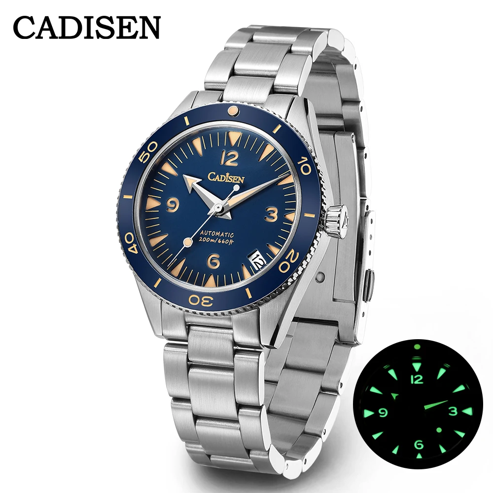 CADISEN Reloj de acero inoxidable para Hombre, accesorio masculino de ...