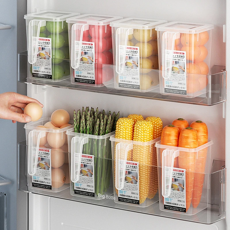 Refrigerator Storage Box Fridge Side Door Food Fresh Boxes Bins With ...