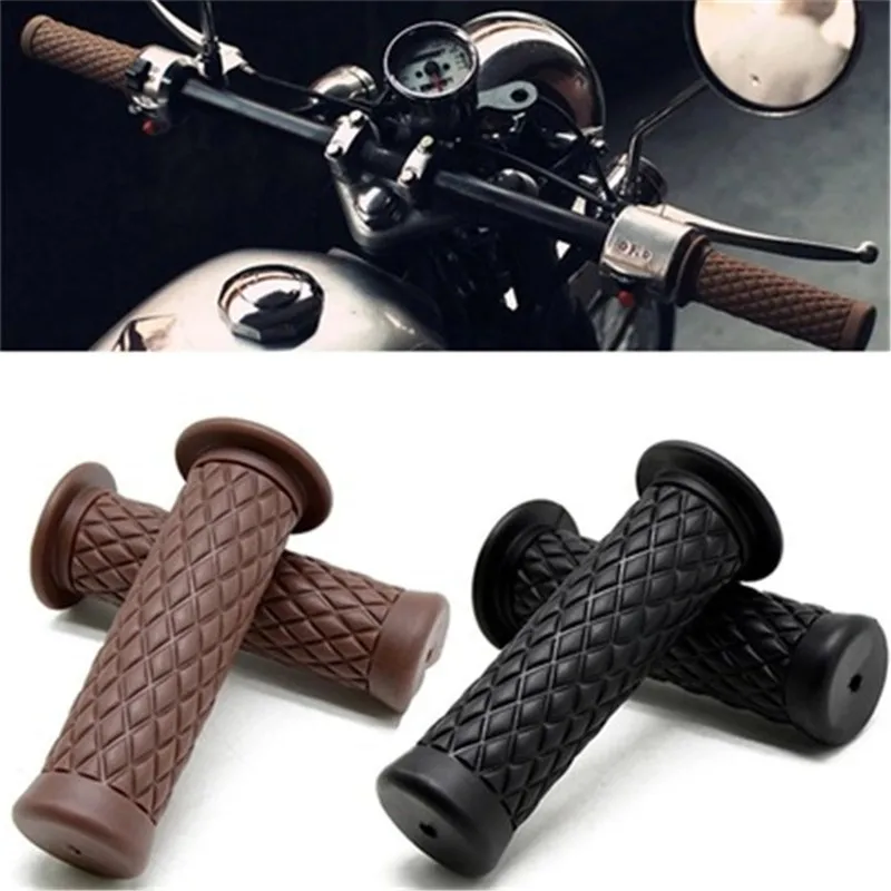 Motorcycle-retro-rubber-classic-motorbike-Non-slip-handle-bar-unviersal ...