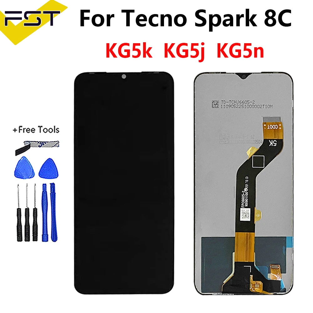 Original-For-Tecno-Spark-8C-KG5k-KG5j-KG5n-LCD-Display-Touch-Screen ...
