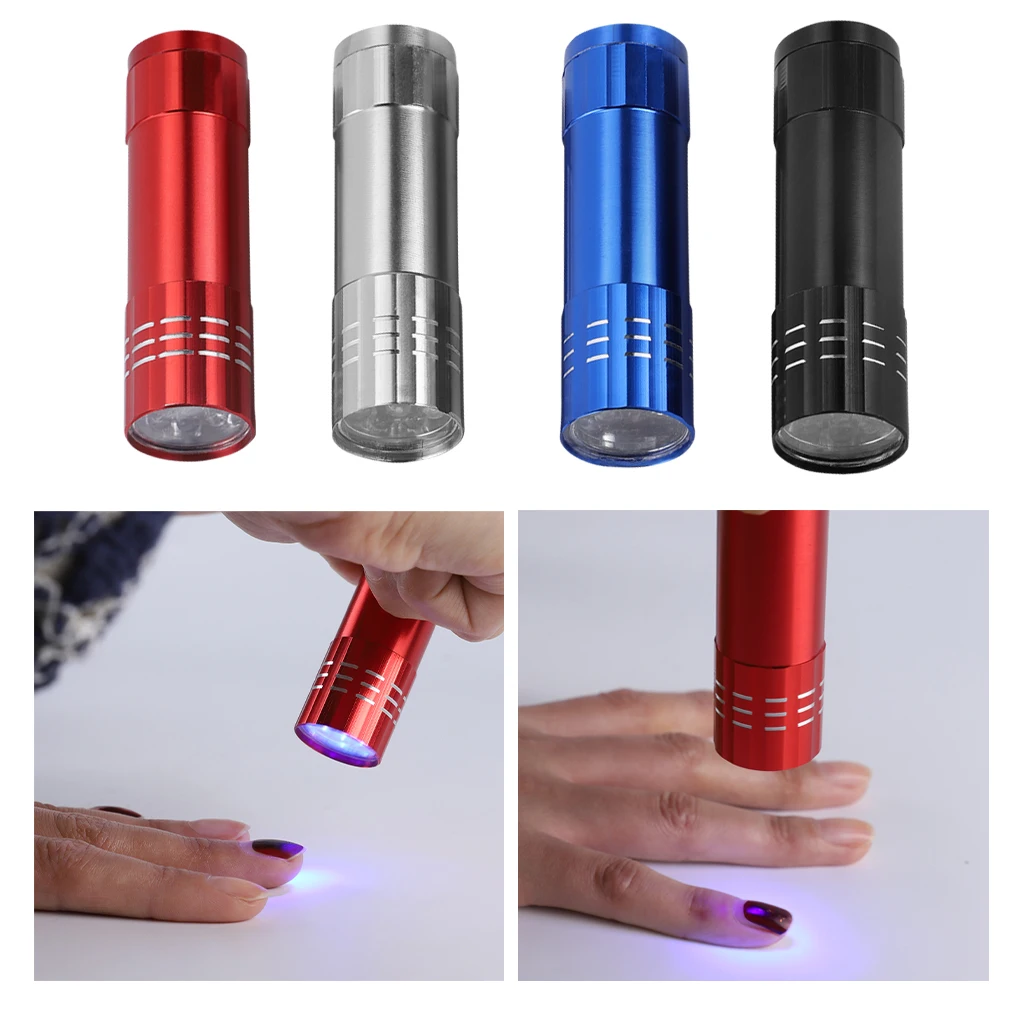 미니 Uv Led 라이트 Uv Led 램프 네일 건조기 젤 네일 9 Led 손전등 휴대용 네일 건조기 기계 네일 아트 도구