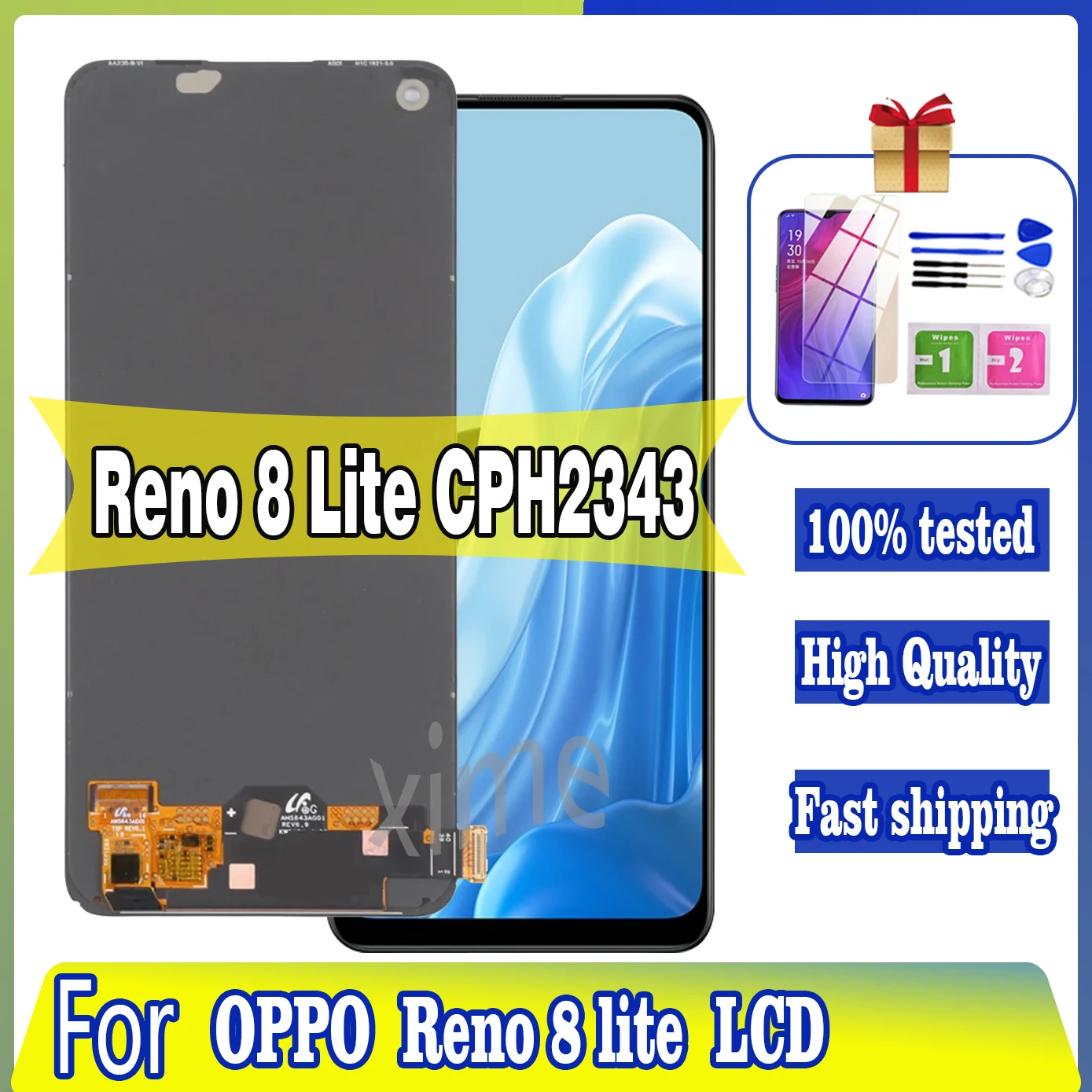 6-43-AMOLED-Original-For-OPPO-Reno8-Lite-CPH2343-LCD-Display-Touch ...