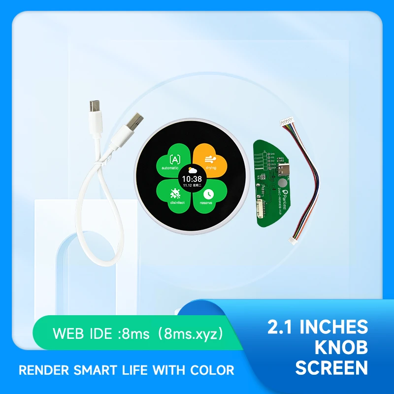 2.1 Inch 480*480 Round Circular Ips Color Lcd Display And Magnetic ...