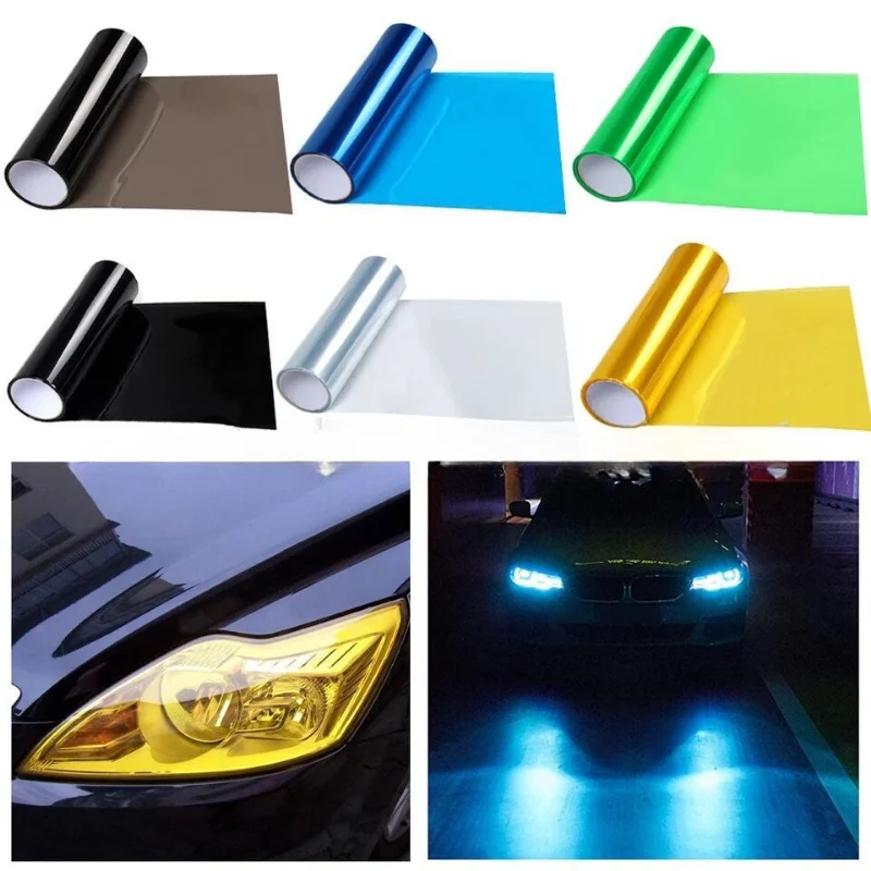 Car-Headlight-Color-Changing-Film-Gloss-Transparent-PVC-Film-Headlight ...