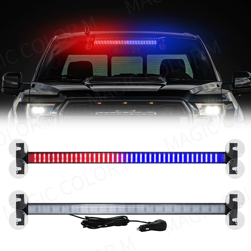 LED-Strobe-Police-Lights-For-Auto-Emergency-Grill-Warning-Lamp-80-led ...