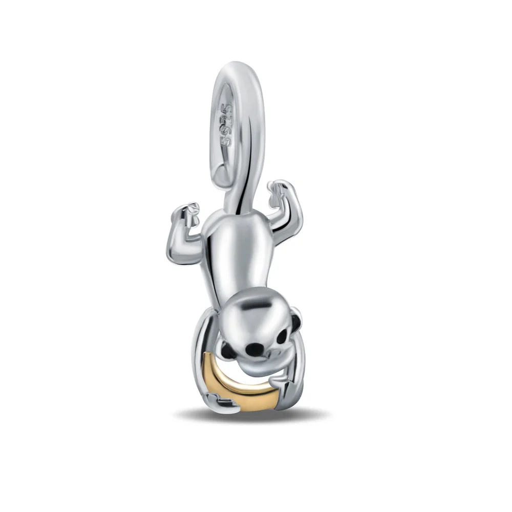 Vivid-925-Sterling-Silver-ME-Sparkling-Moon-Mini-Monkey-Dangle-Charm ...