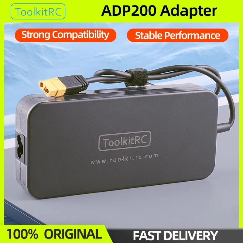 ToolkitRC-ADP200-Adapter-200W-19-5V-Power-Supply-With-XT60-Connector ...