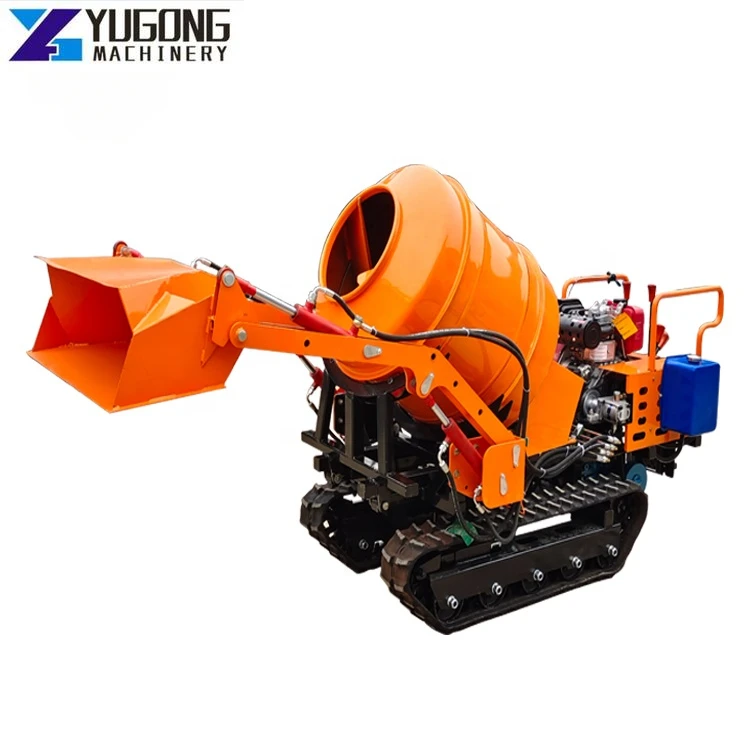 YG-Diesel-Concrete-Mixers-Small-Mini-Portable-Concrete-Mixer-Machine ...