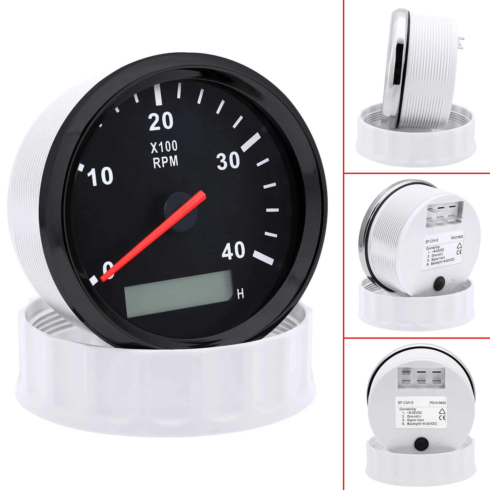 85mm-Tachometer-3000RPM-4000RPM-6000RPM-Truck-Car-Boat-Diesel-Engine ...