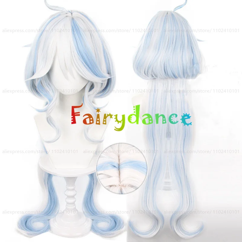 100cm-Long-Furina-Wig-Genshin-Impact-Fontaine-Focalors-Cosplay-Silver ...