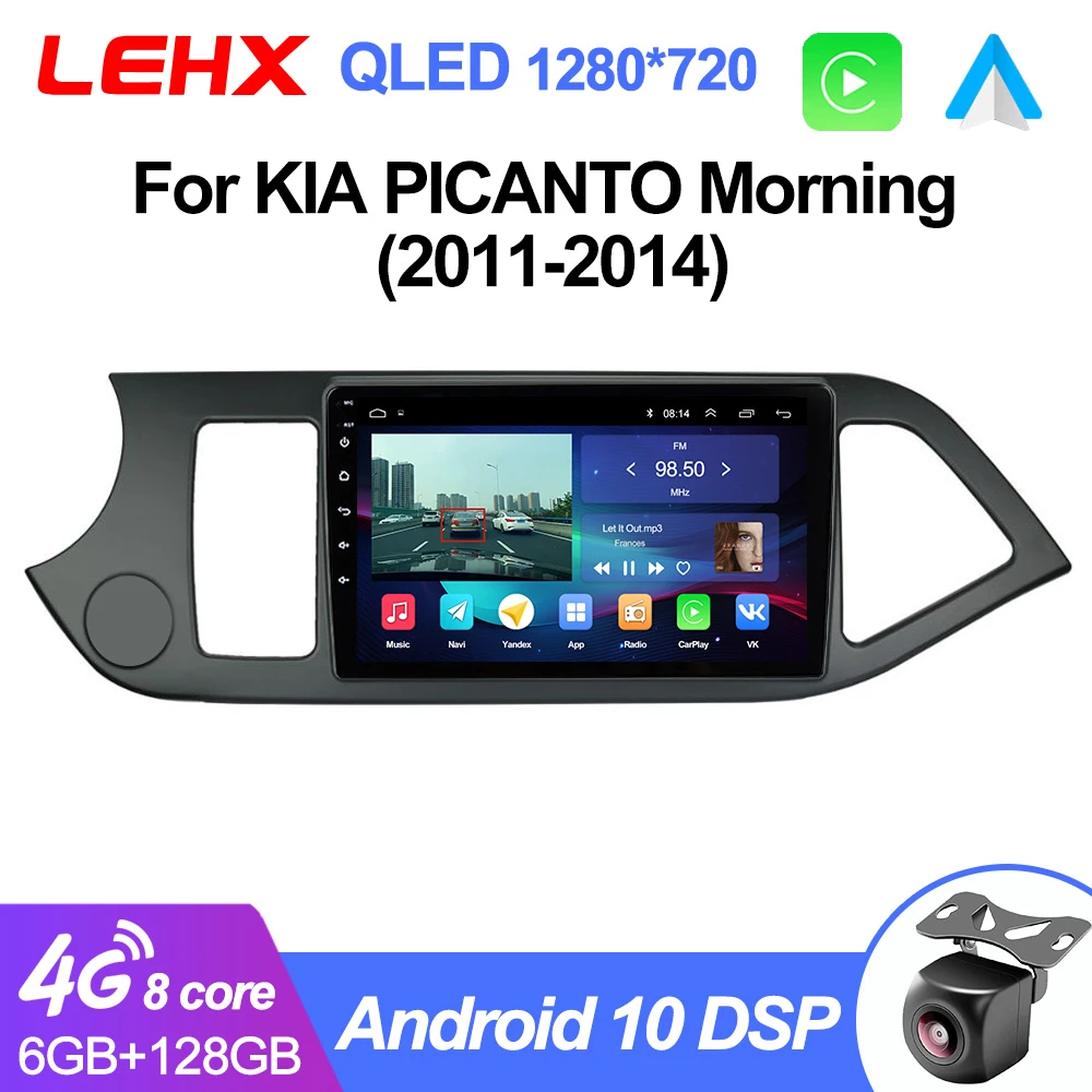 LEHX Pro 8 CORE 5G WIFI AI Voice 2 din android Auto Car Radio Multimedia Stereo For Kia Picanto ...