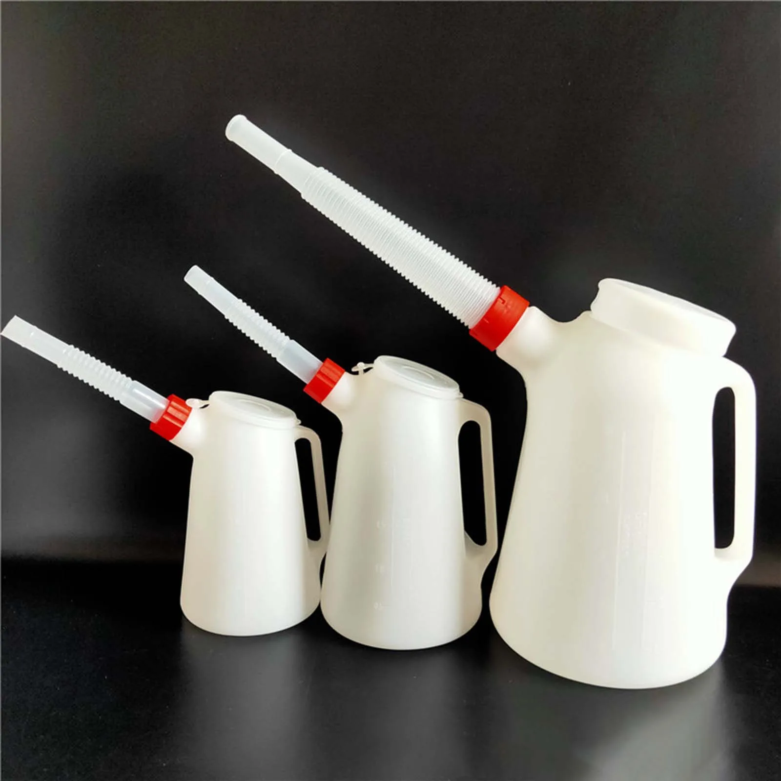 Universal Oil Measuring Jug with Pouring Flexible Spout Container Oiler ...