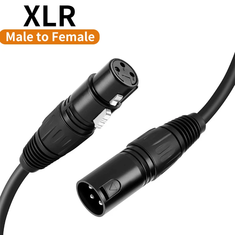 XLR-Cable-3Pin-Audio-Lines-Male-to-XLR-Female-Microphone-Sound-Cannon ...