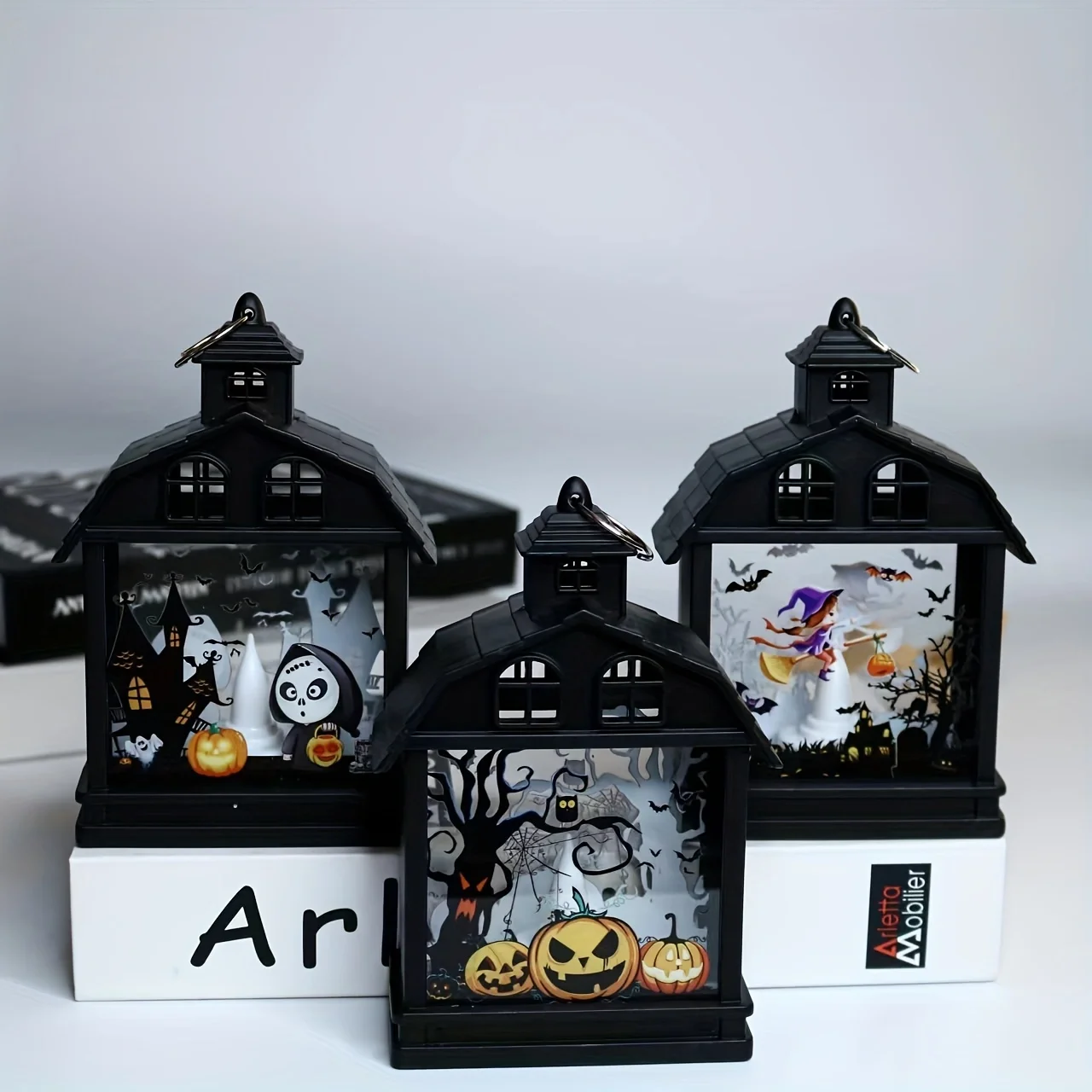 Halloween Decorations Led Candle Light Pumpkin Ghost Hanging LED ...