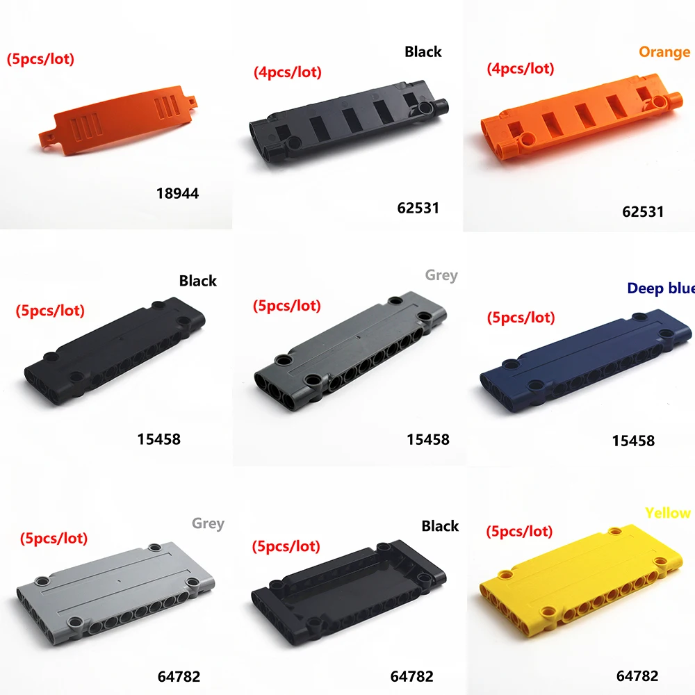 MOC-Technical-Parts-Car-Flat-Panel-Plate-Mechanical-Building-Blocks ...