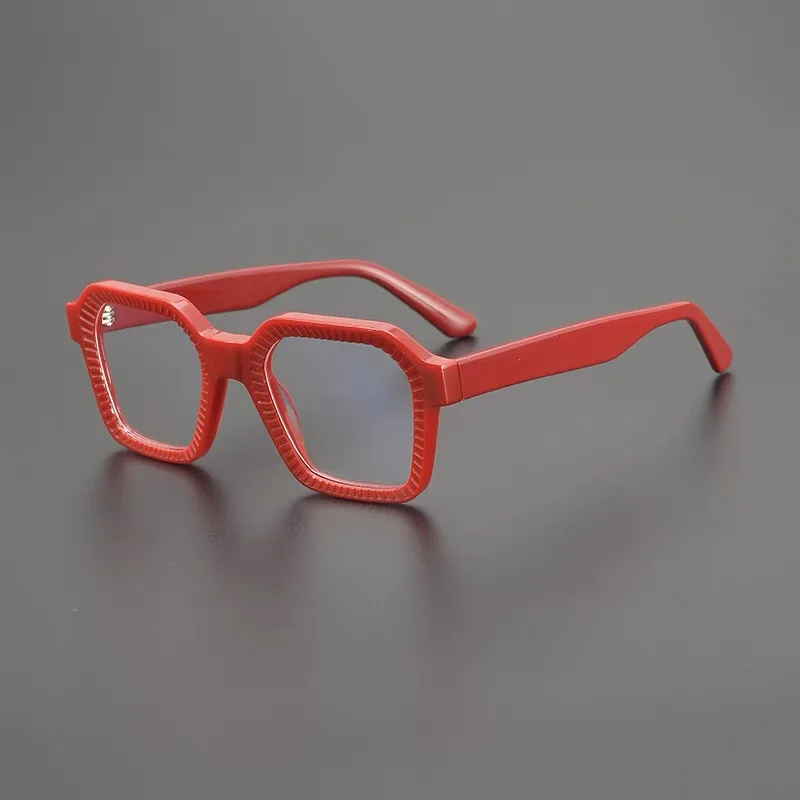 Acetic-acid-red-eye-glasses-frame-Men-women-personality-retro ...