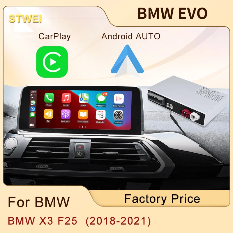 STWEI-Wireless-Apple-CarPlay-Module-Box-For-BMW-EVO-X3-F25-2018-2021Car ...