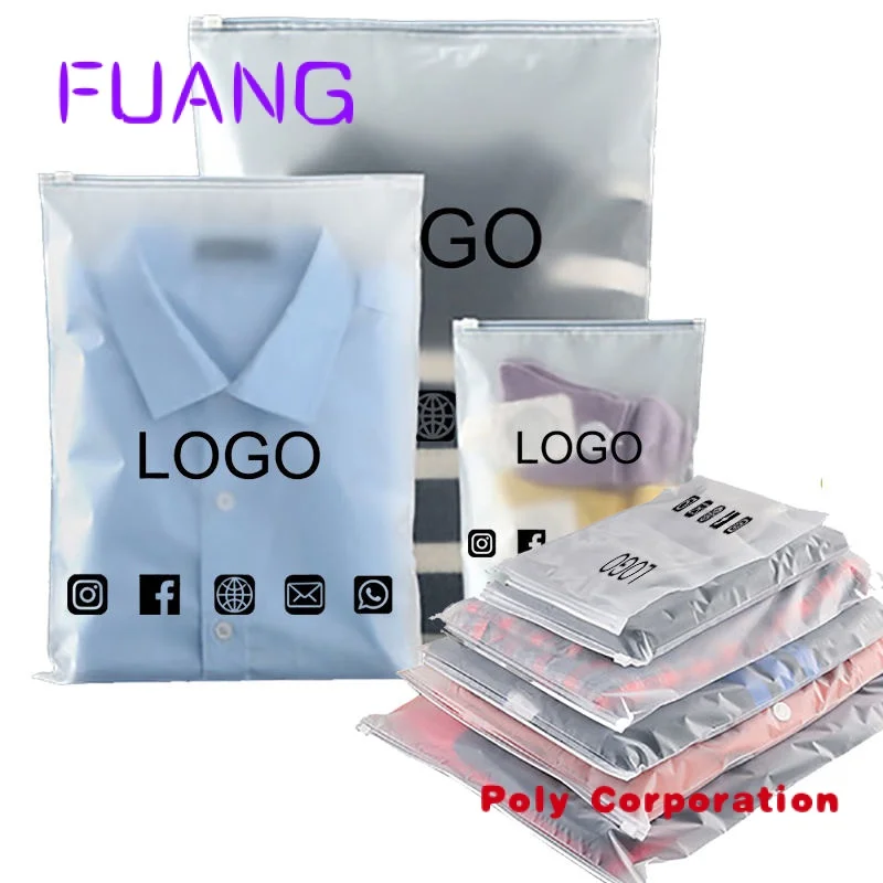 ZGCX Custom Logo Pouches Frosted Printed Ziplock For Clothes Package ...