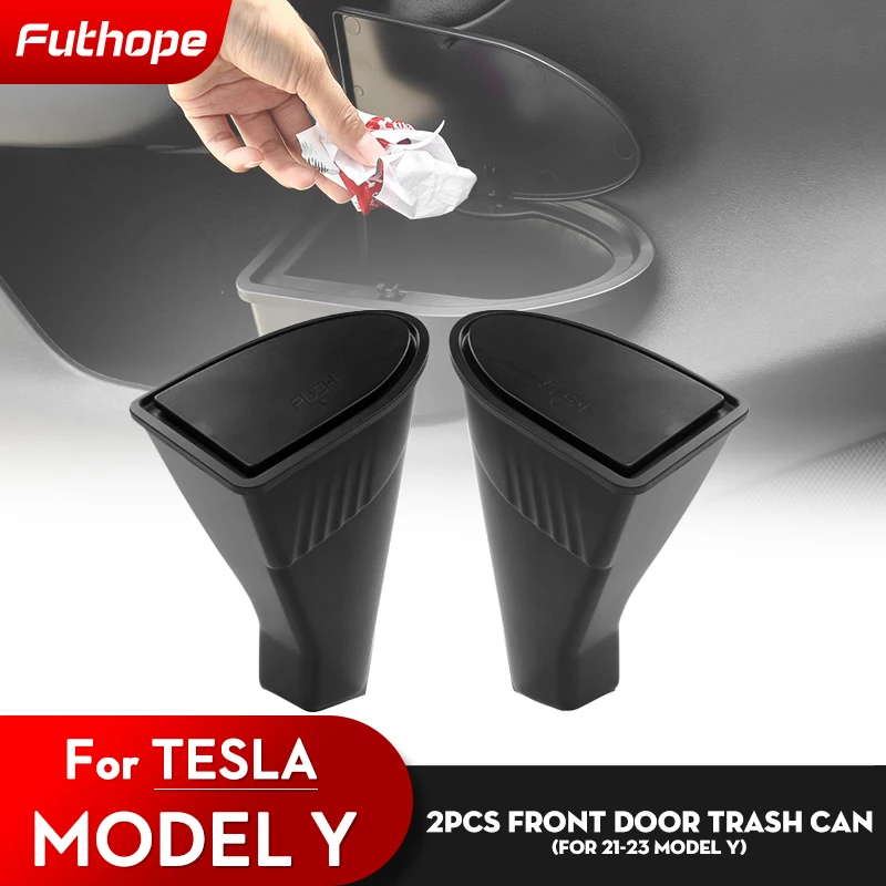 Futope-2pcs-Tesla-Door-Trash-Can-for-Tesla-Model-Y-2018-2024-Door ...