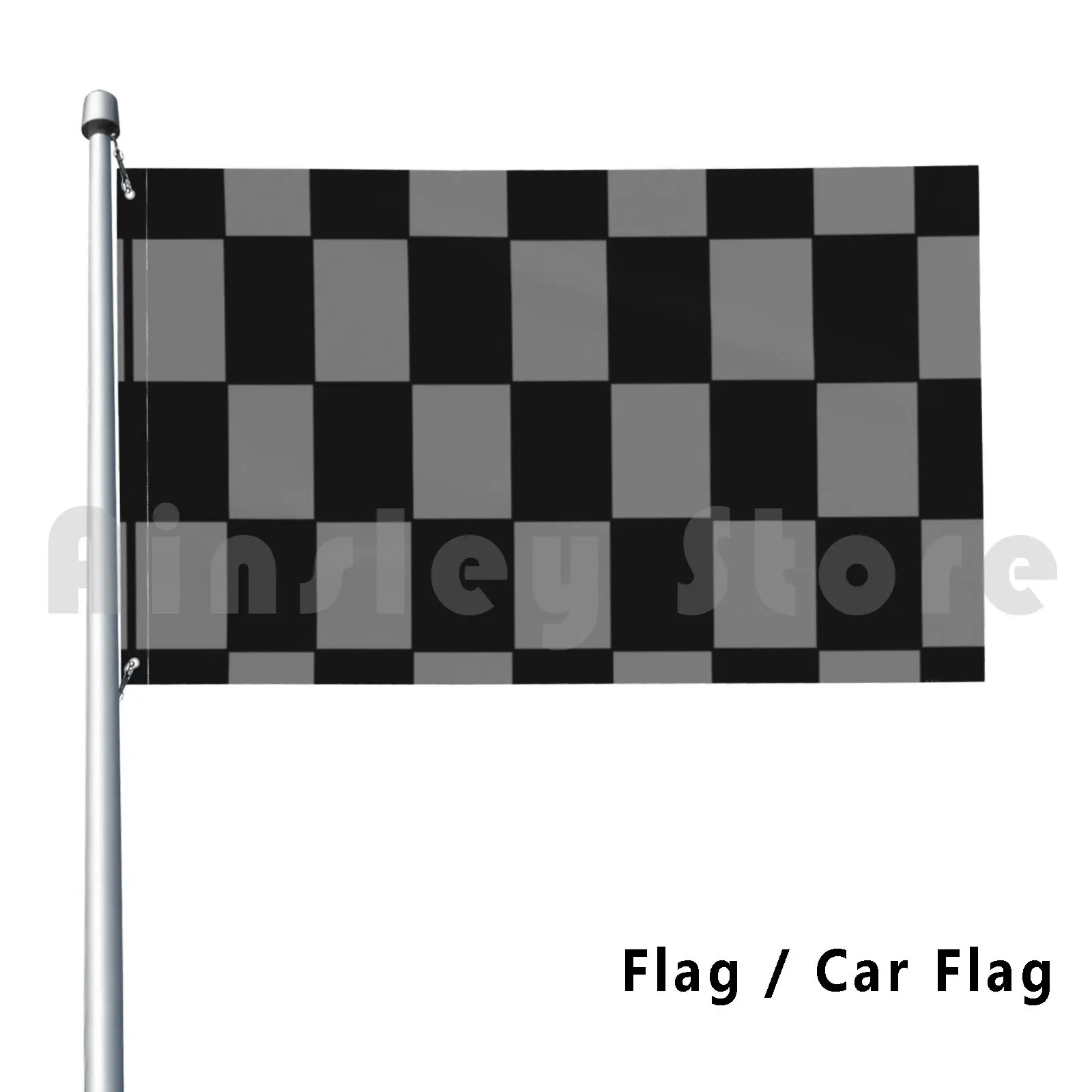 Race Car Flags Cartoon