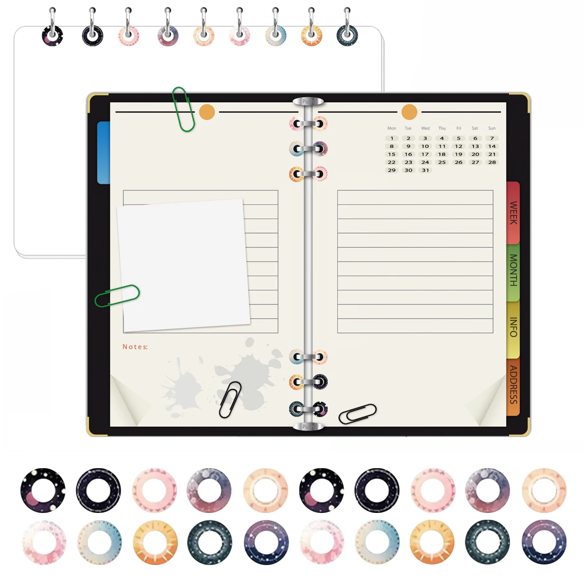 Hole-Reinforcement-Stickers-3000-Pcs-Binder-Hole-Reinforcement-Paper ...