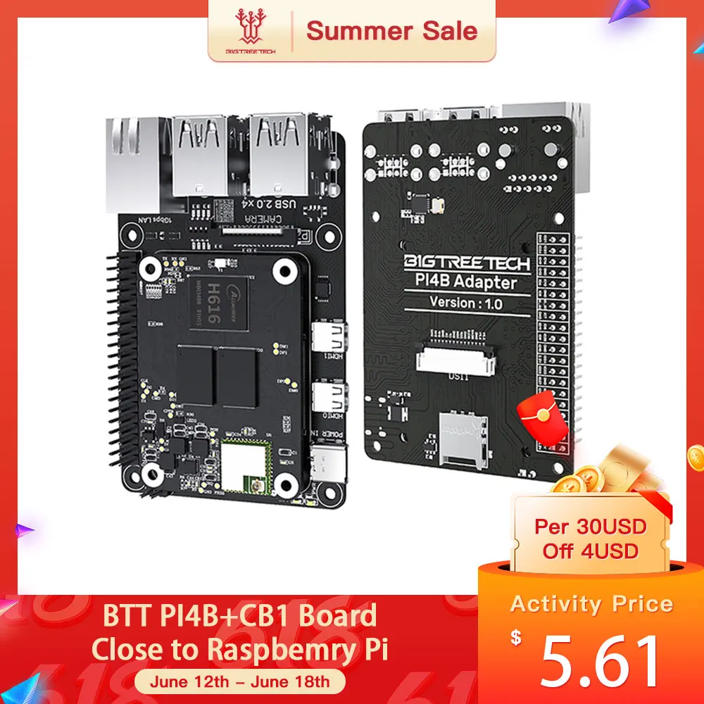 Bigtreetech pi4b adapter btt cb1 kern platine skr mini e3 v 3,0 octopus ...