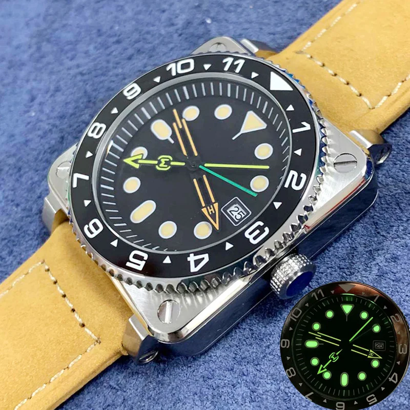 Reloj Mecánico cuadrado estilo cabina SKX007, dispositivo con ...
