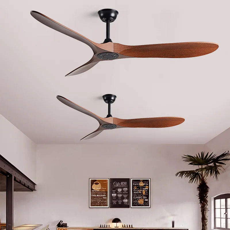 American-Retro-Style-Ceiling-Fan-Nordic-Living-Room-Dining-Room ...