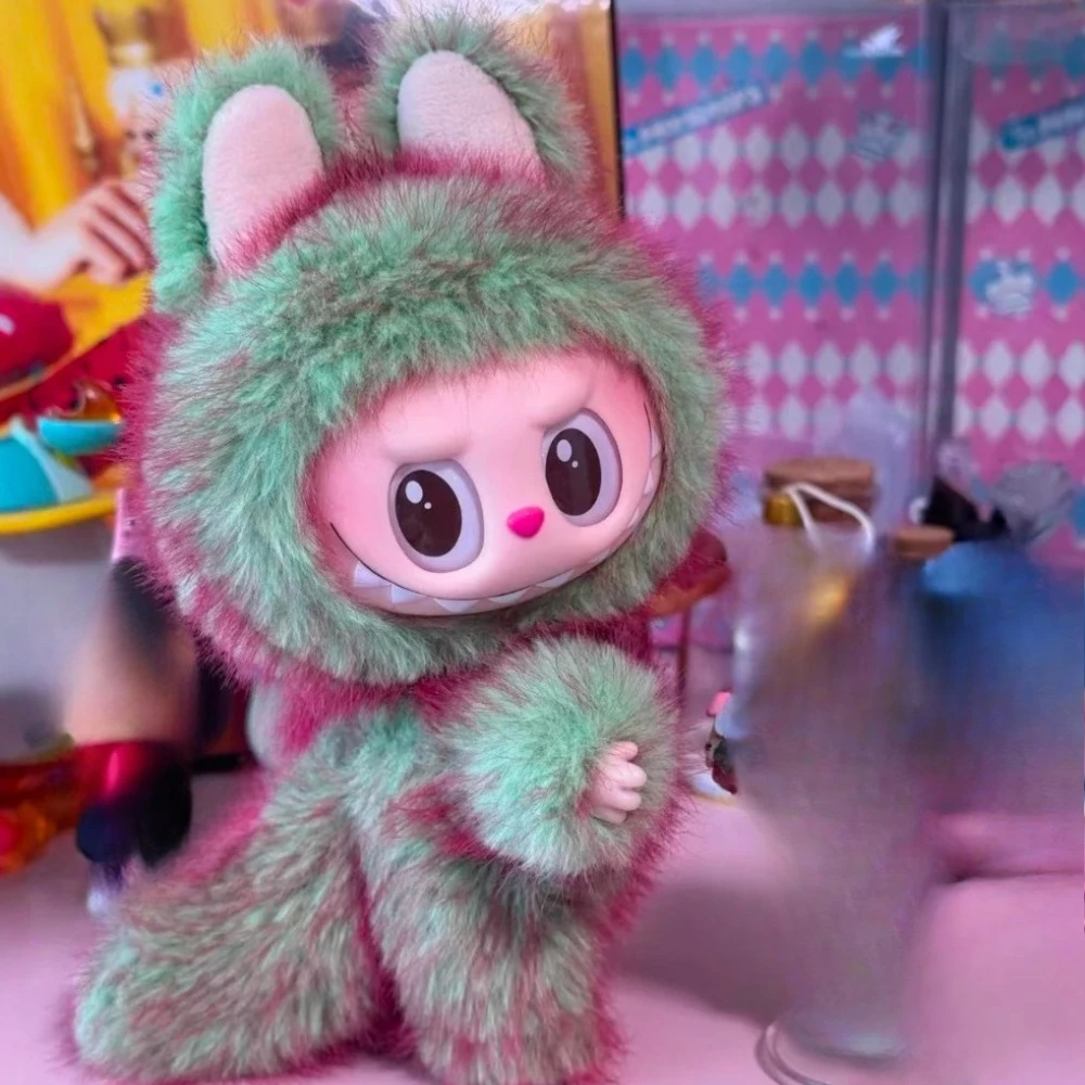 For 17cm Labubu Clothes Plush Animal Jumpsuit Bow V1 V2 V3 Doll ...