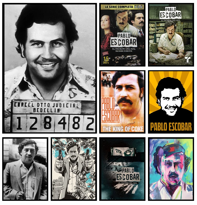 Pintura-de-Pablo-Escobar-Character-Legend-Retro-Vintage-p-ster-e ...