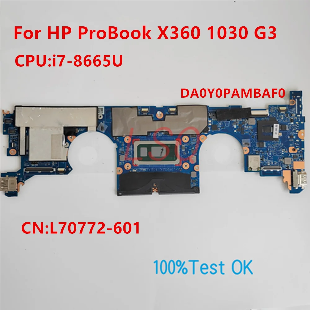 DA0Y0PAMBAF0-For-HP-ProBook-X360-1030-G3-Laptop-Motherboard-With-CPU-i5 ...