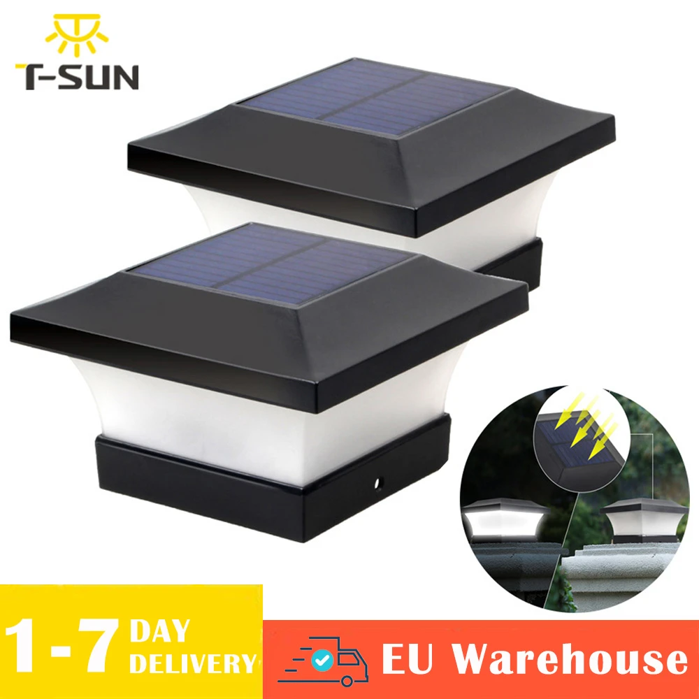 1pc/2pcs/4pcs Solar Light Fence Light IP65 Outdoor Solar Lamp For ...