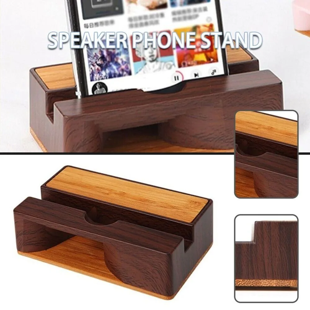 Wooden-Mobile-Phone-Loudspeaker-Holder-Sound-Amplifier-Desktop-Tablets ...