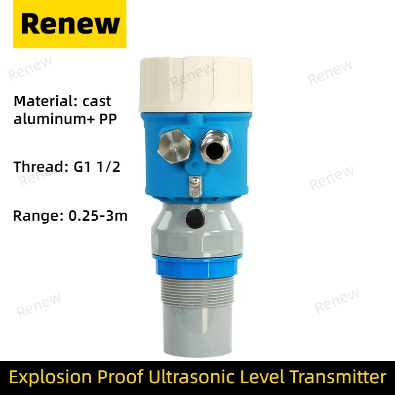 Ultrasonic-Level-Meter-Exolosion-proof-Sensor-5m-10m-30m-Water-Liquid ...