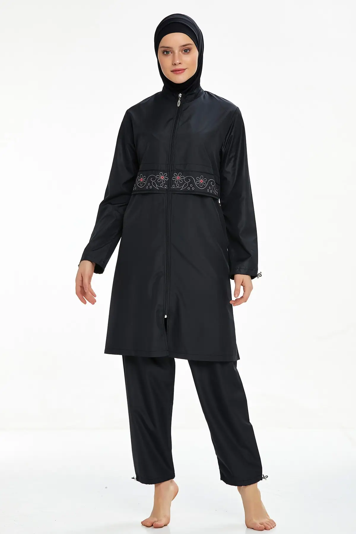 Modest-Muslim-swimwear-Islamic-swimsuit-embroidery-detailed-swimsuit ...